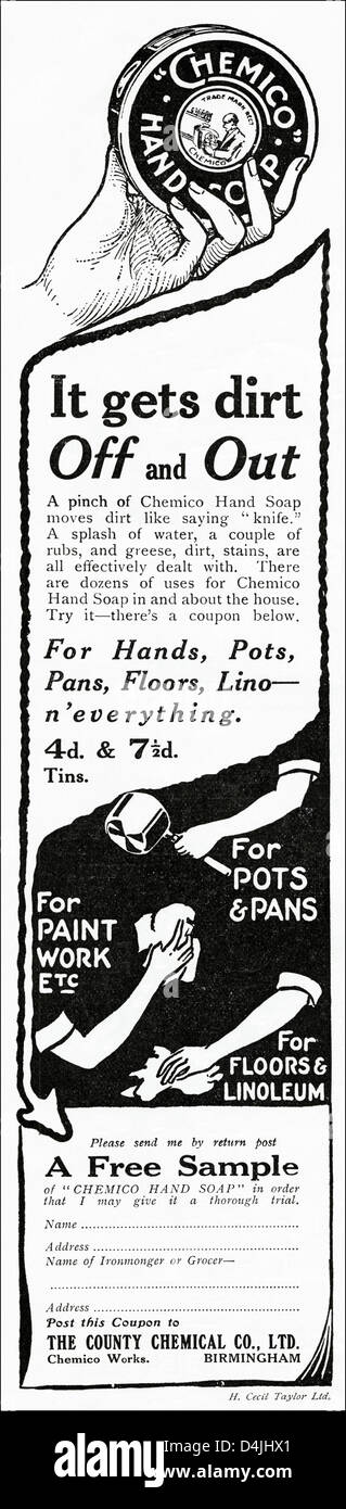 1920s ads uk hi-res stock photography and images - Alamy