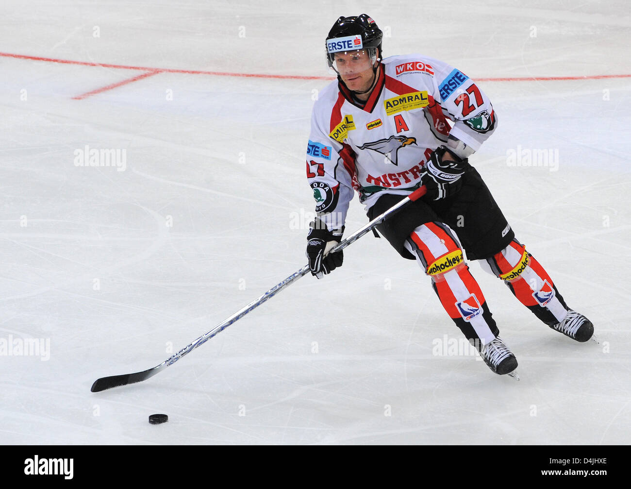 Austria?s Jeremy Rebek seen in action during the olympic qualification ...