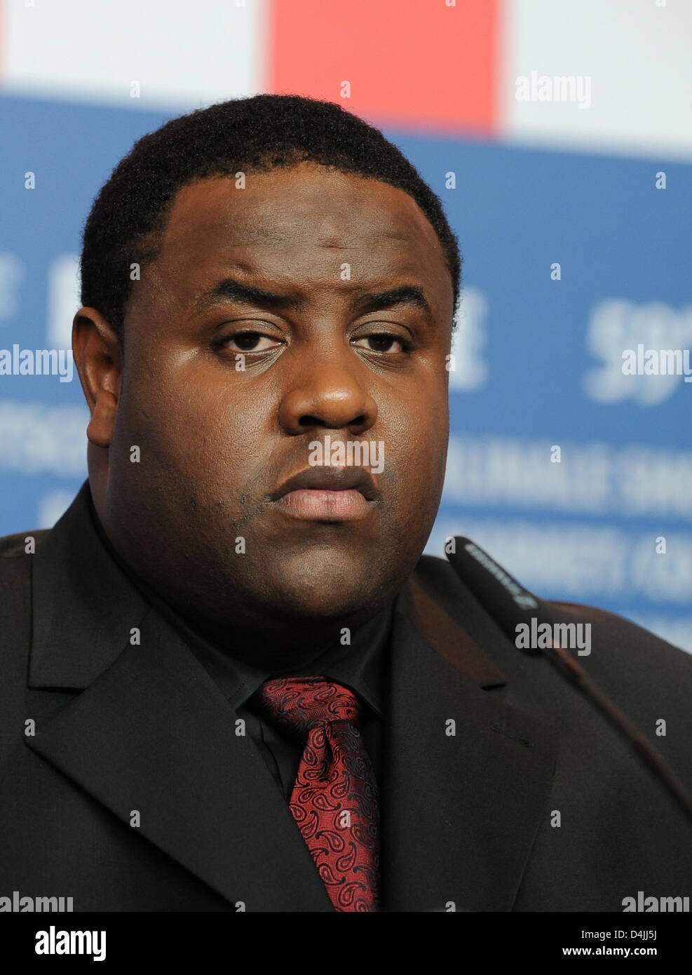 US actor Jamal Woolard poses during the press conference of the film ...