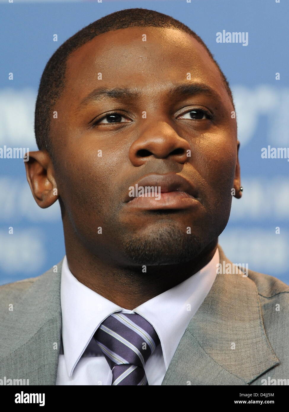 US actor Derek Luke poses during the press conference of the film ...