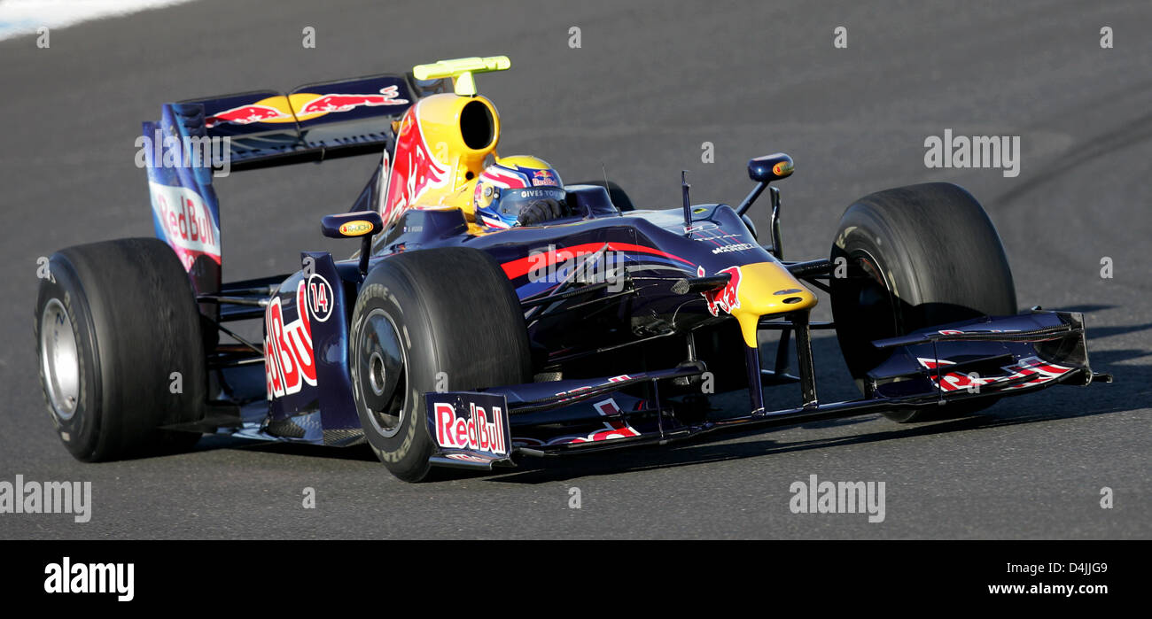 Australian Formula One driver Mark Webber of Red Bull Racing-Renault ...