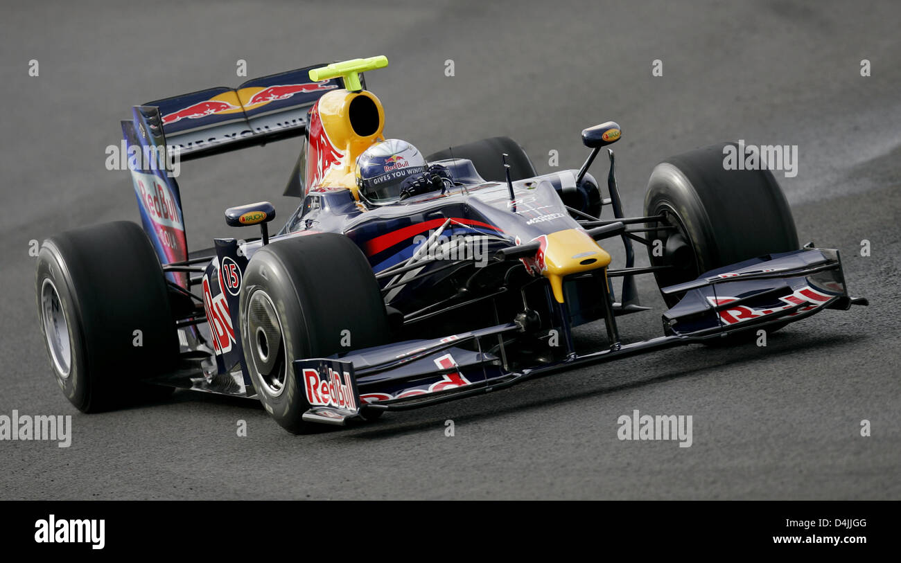 German Formula One driver Sebastian Vettel of Red Bull Racing-Renault ...