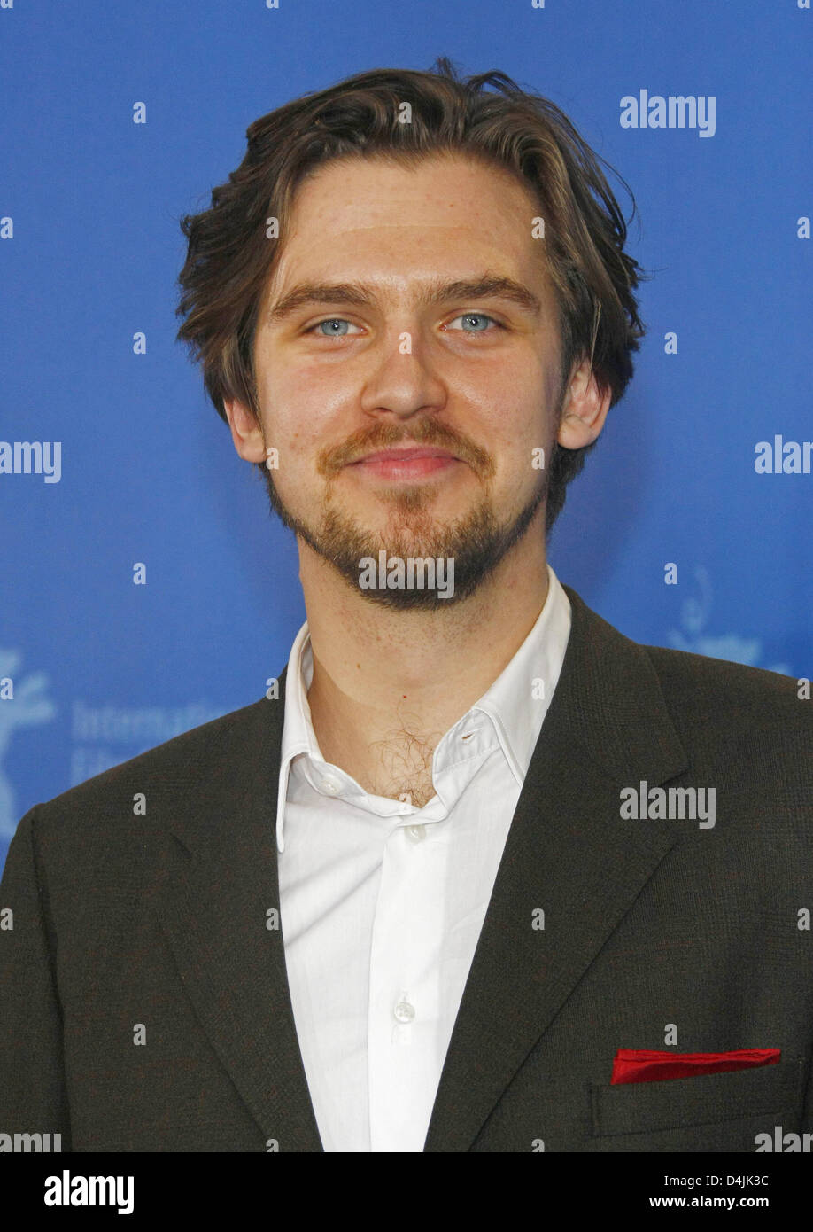 British actor Dan Stevens pictured ahead of the press conference on his ...