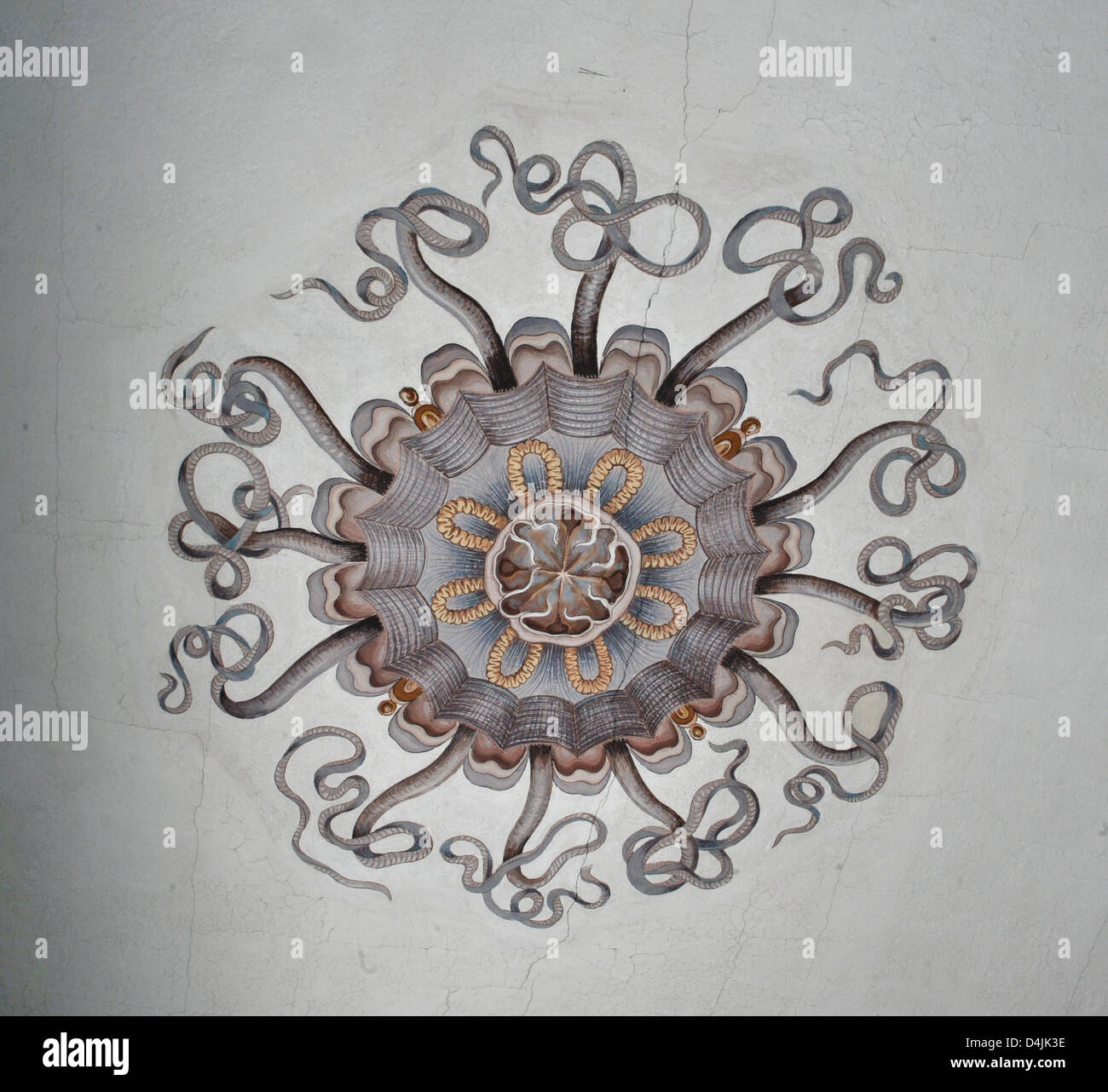 The ceiling painting in the original office of zoologist Ernst Haeckel ...