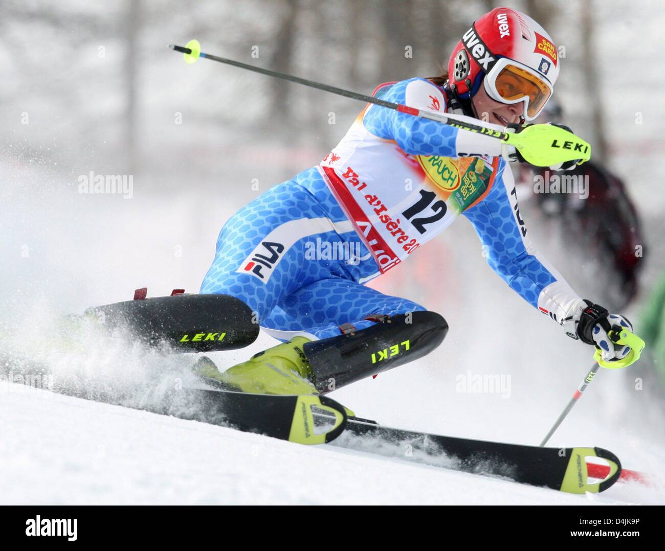 Italy?s Nicole Gius seen in action during the second run of the Women?s ...
