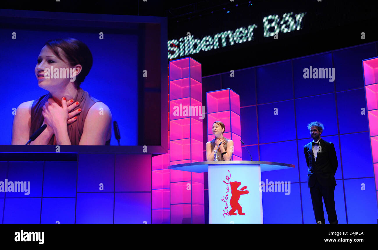 Austrian actress Birgit Minichmayr is awarded the Silver Bear for Best ...