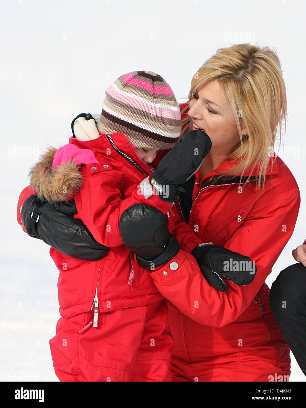 Dutch Crown Princess Maxima (R) and her daughter Princess Alexia pose ...