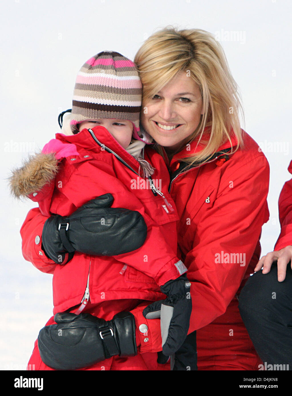 Dutch Crown Princess Maxima (R) and her daughter Princess Alexia pose ...