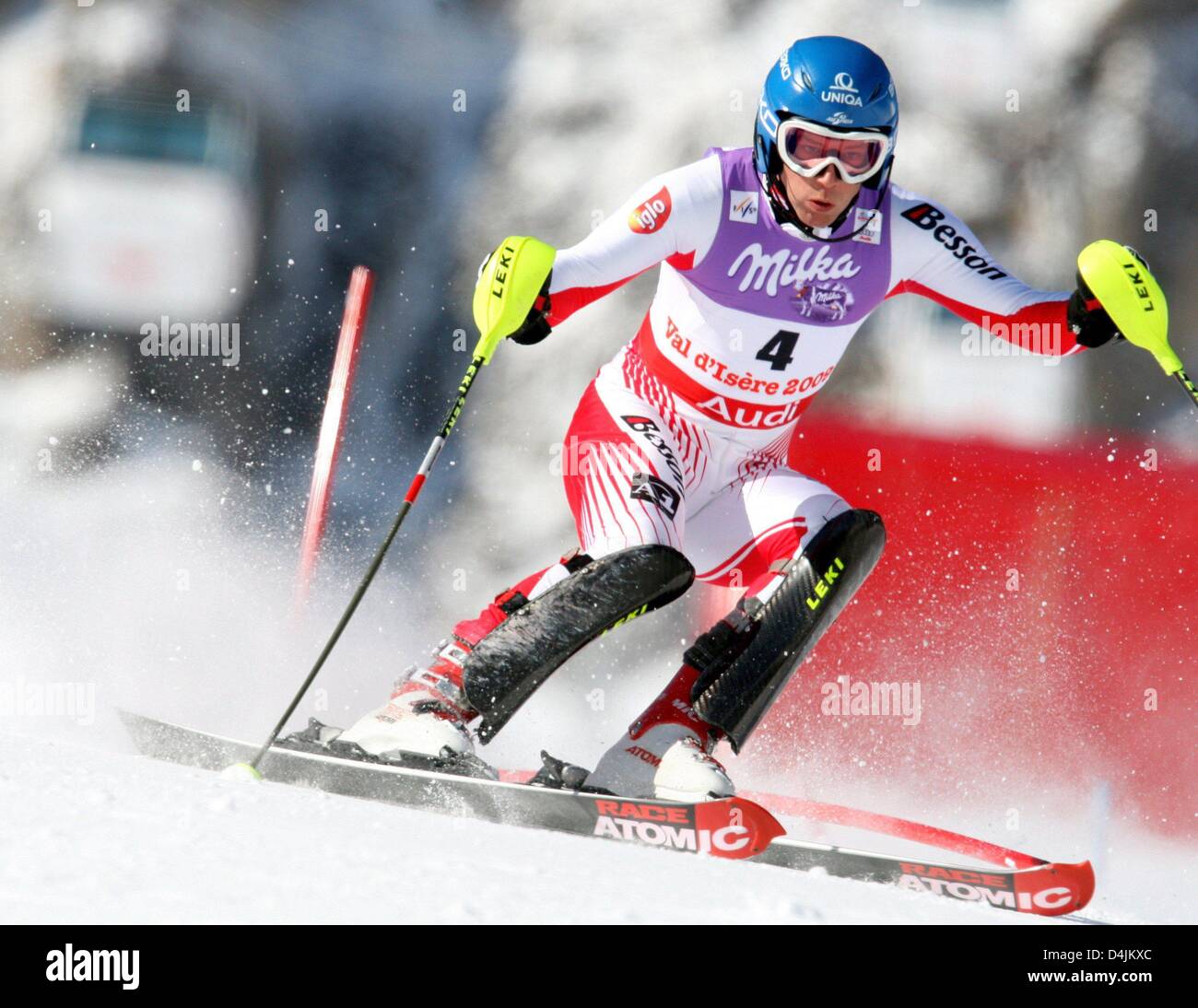 Austria?s Benjamin Raich seen in action during the first run of the men ...