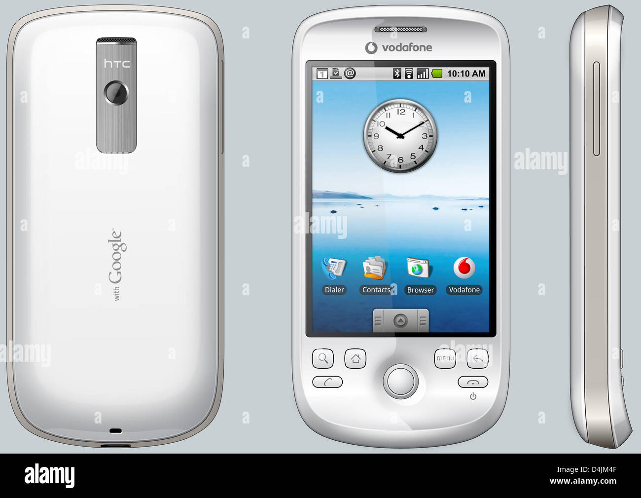 An undated handout by mobile services provider Vodafone displays the ...