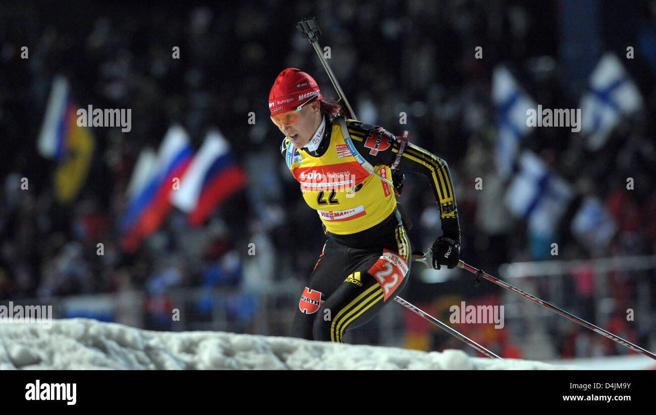 German Kati Wilhelm is on her way to win another gold medal at the ...