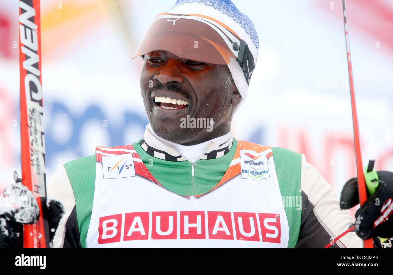 Kenya?s Philip Boit seen jubilates after the qualifying for the men?s ...