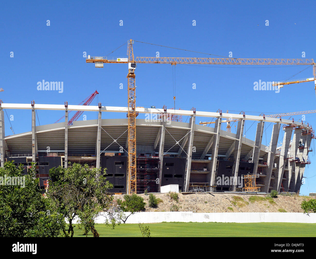 The picture shows the building site of the Green Point Stadium for the ...