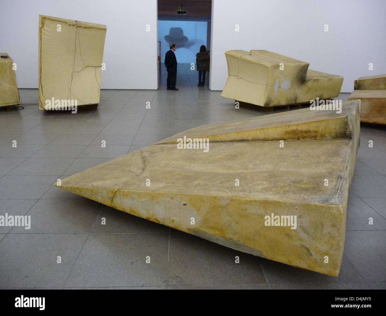 The work ?Unschlitt/Tallow? (1977) is on display in the Joseph Beuys ...