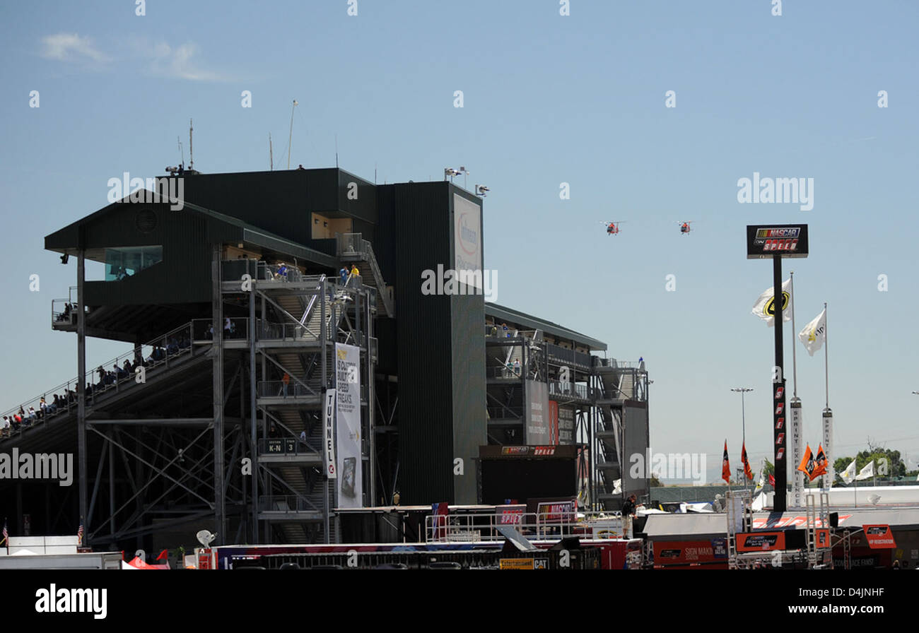 Air Station SF fly over Infineon Raceway Stock Photo - Alamy