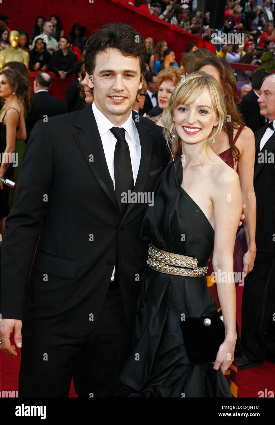 US actor James Franco and his girlfriend Ahna O?Reilly arrive on the ...