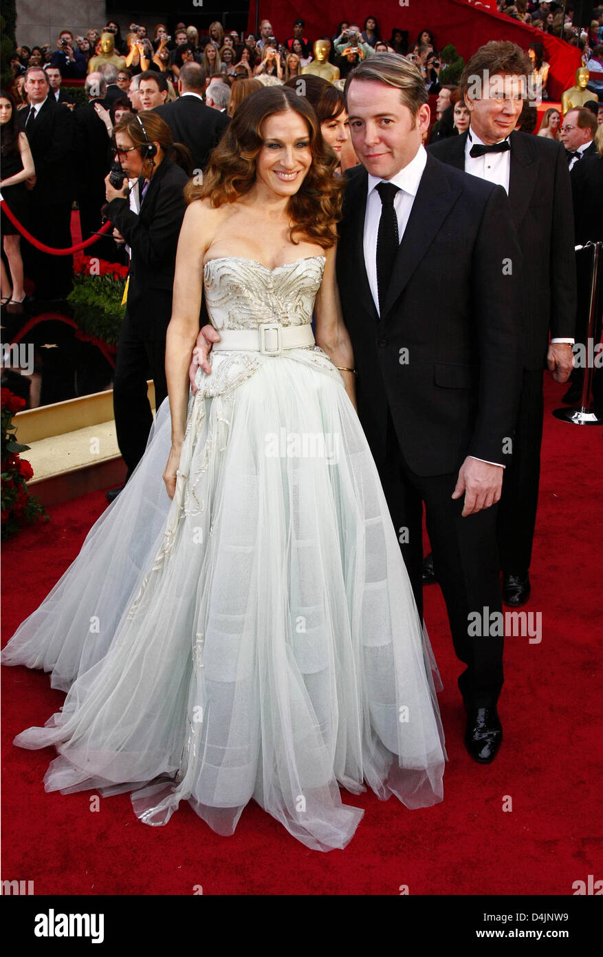 US actors Matthew Broderick and his wife Sarah Jessica Parker arrive on ...