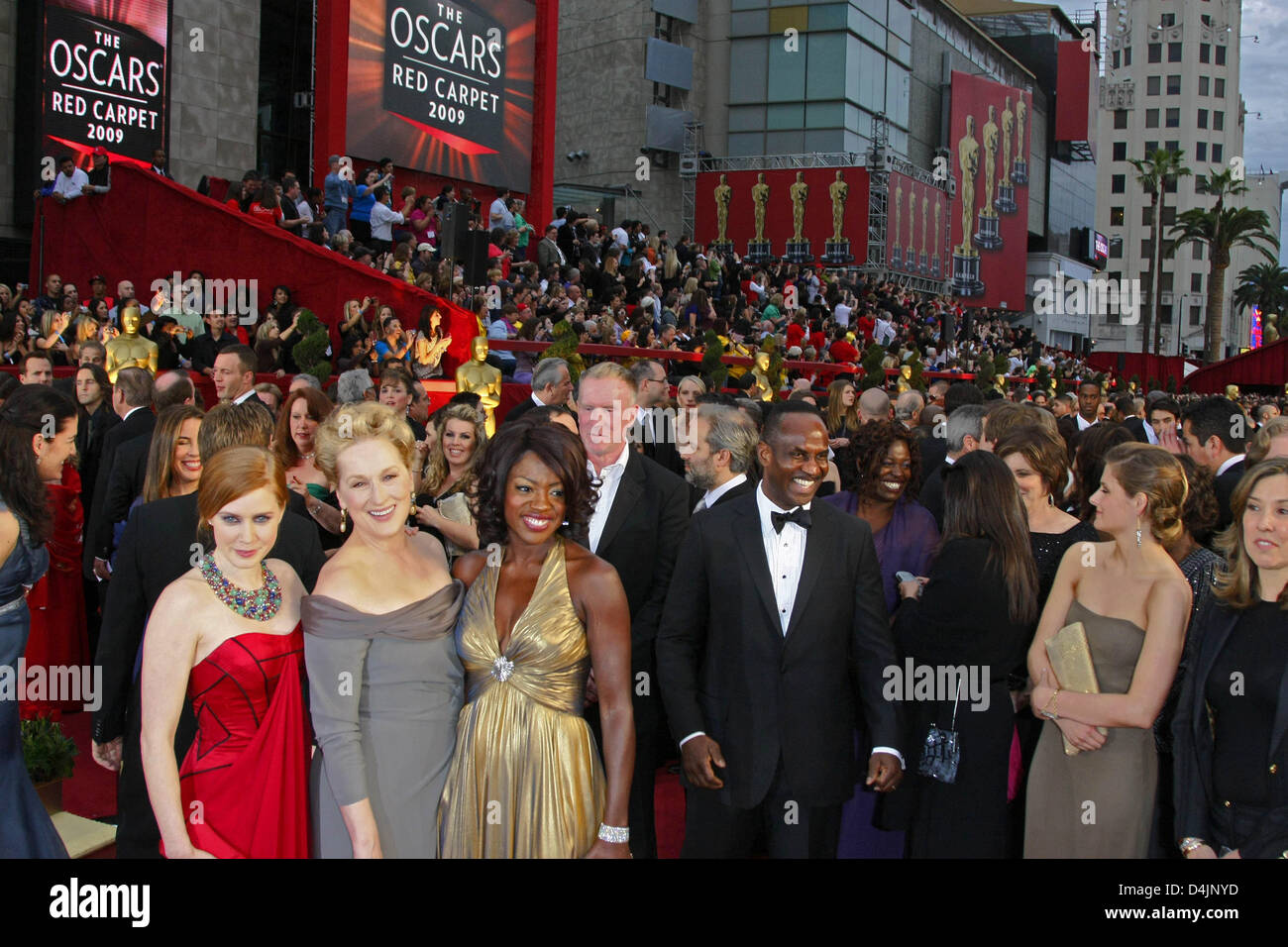 US actresses Amy Adams (L-R), Meryl Streep and Viola Davis arrive on ...