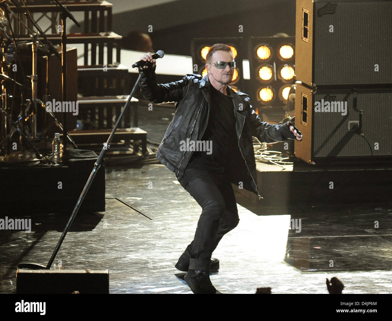 Singer Bono of U2 performs on stage during the ?Echo Music Award 2009 ...