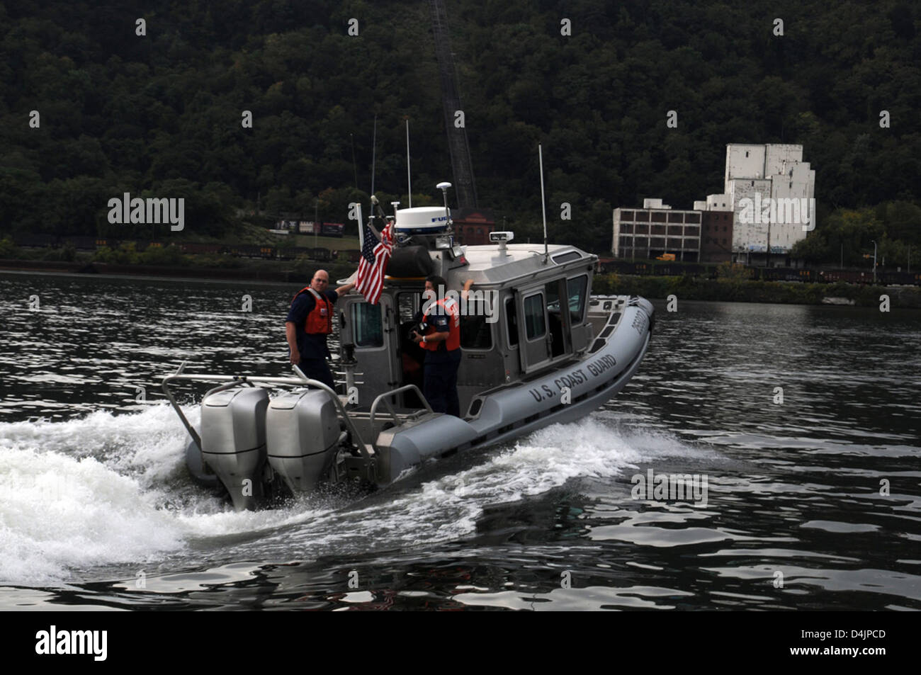 During the Pittsburgh Summit, a media ride-along with Coast Guard Cmdr ...