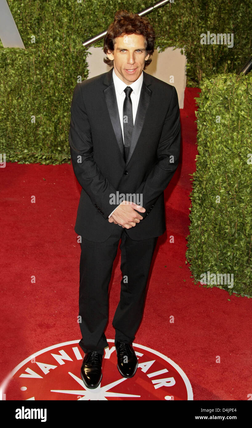 Actor Ben Stiller arrives at the Vanity Fair Oscar Party at Sunset ...