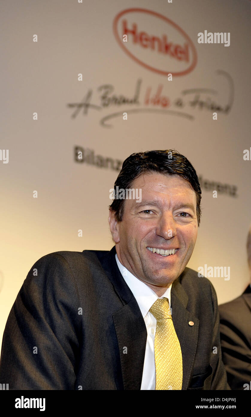 Henkel-CEO Kasper Rorsted presents the 2008 business figures during a ...