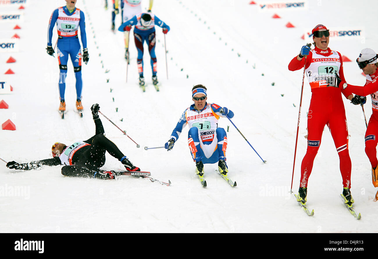 Norway?s cross-country skiers Ola Vigen Hattestad (2-R) and Johan ...