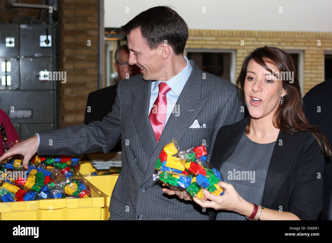 Prince Joachim of Denmark and pregnant Princess Marie visit Lego?s ...