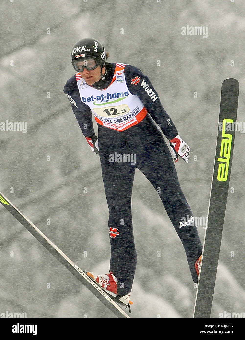 German nordic combined athlete Ronny Ackermann shown in action during ...