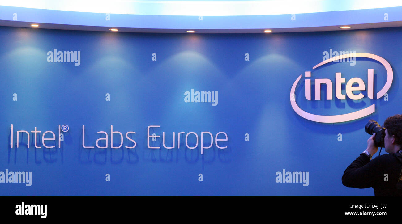 The logo of Intel seen during the inauguration of the so-called ?Intel ...