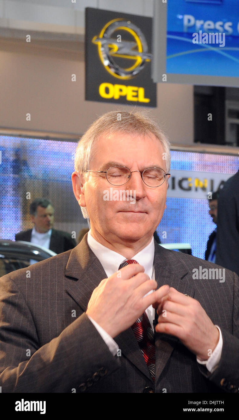 Hans Demant, chairman of German carmaker Adam Opel Ltd., poses during ...