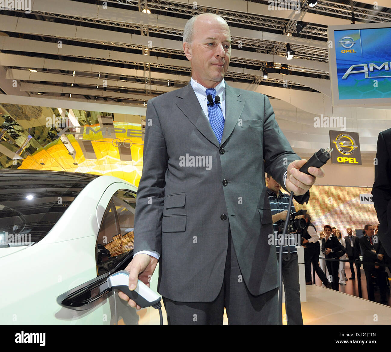 Carl-Peter Forster, CEO of General Motors Europe, poses during the ...