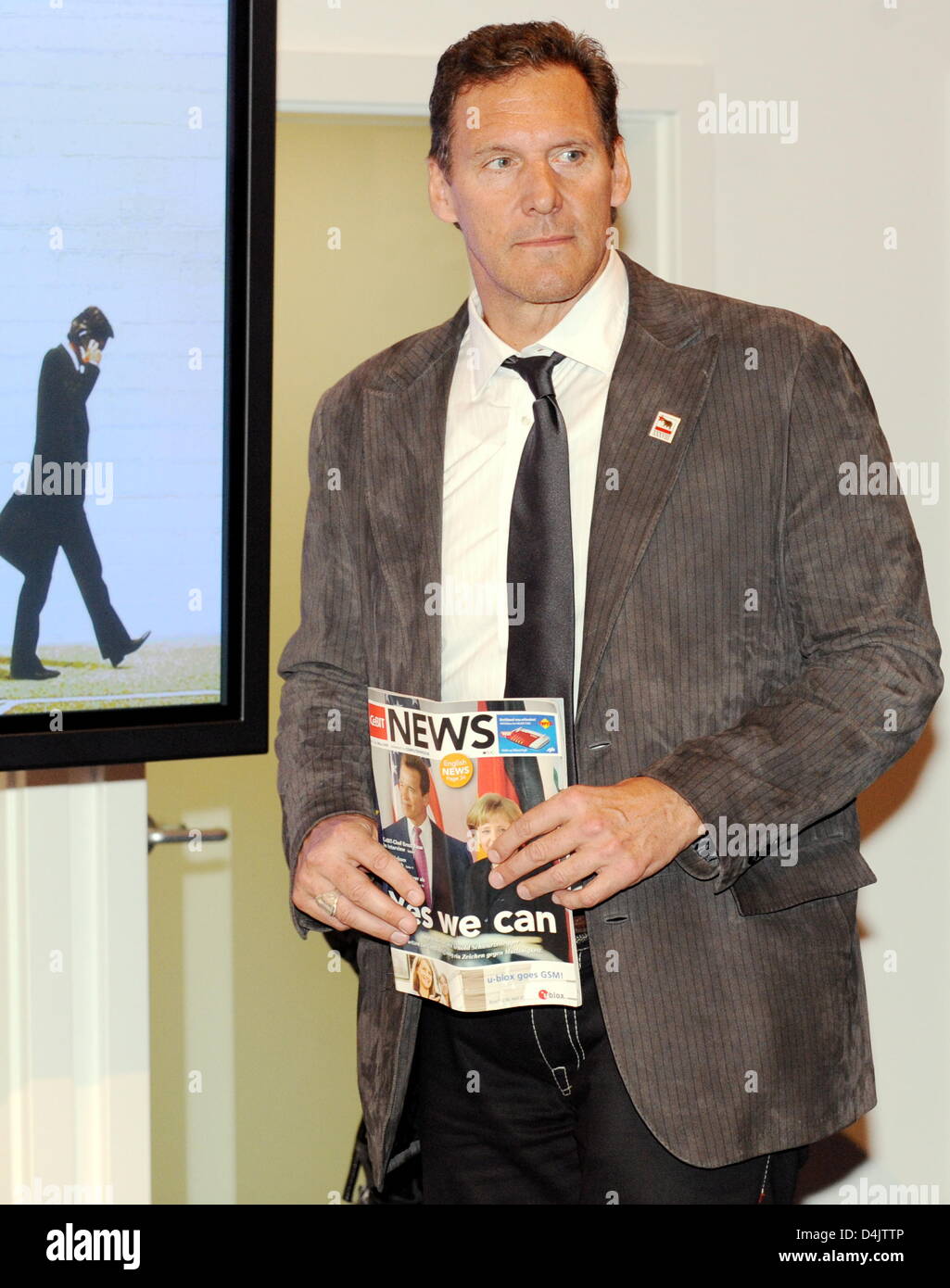 German actor Ralf Moeller pictured at the CeBIT 2009 trade show in ...