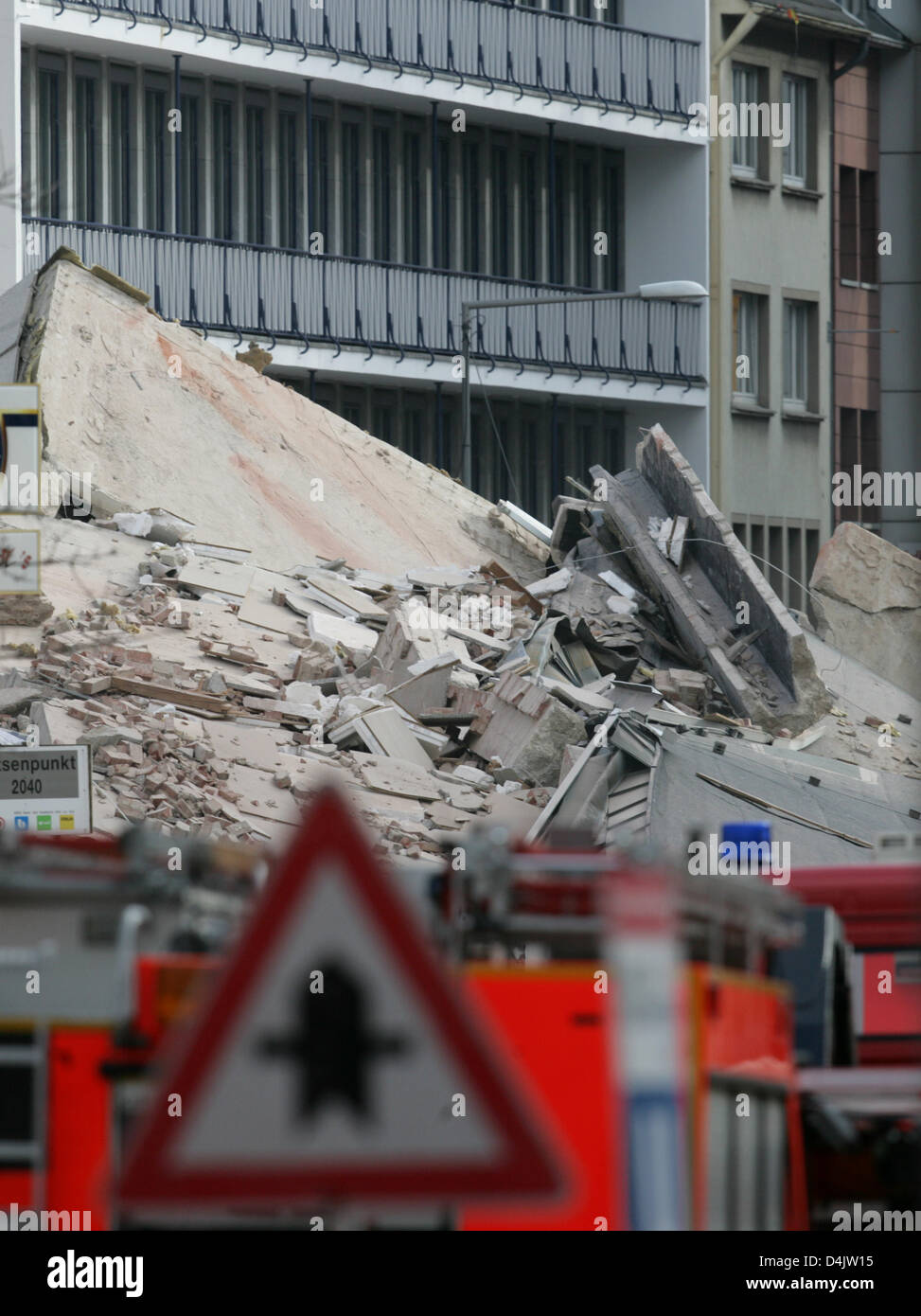 View on the collapsed Historic City Archive of Cologne, Germany, 03 ...