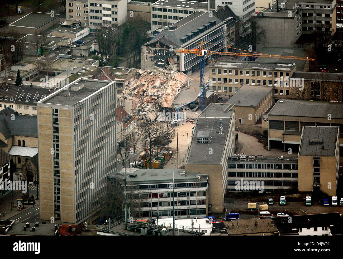 Cologne?s collapsed Historic City Archive seen in Cologne, Germany, 04 ...