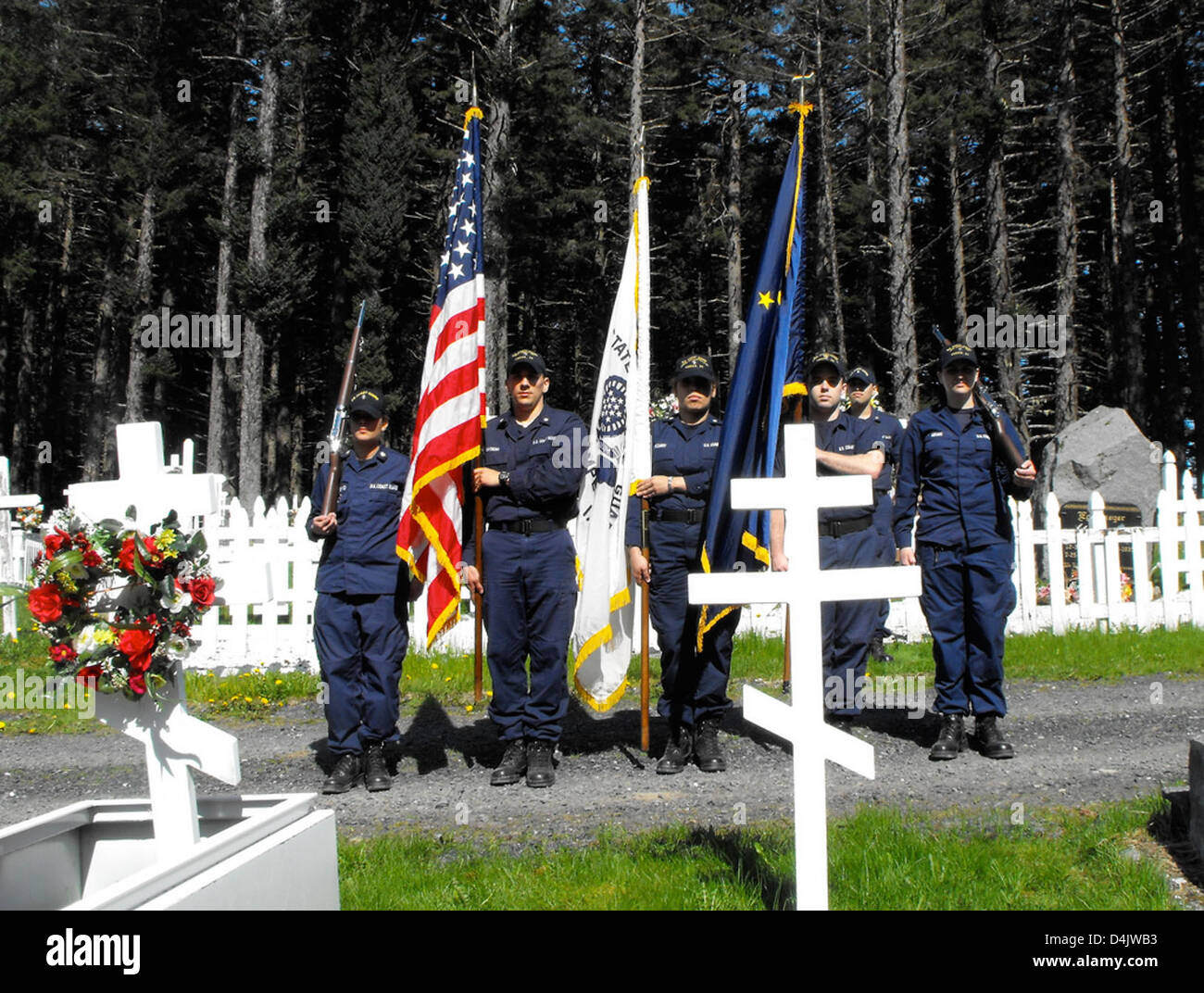 The Base Support Unit (BSU) Kodiak conducted a Memorial Day color guard ...