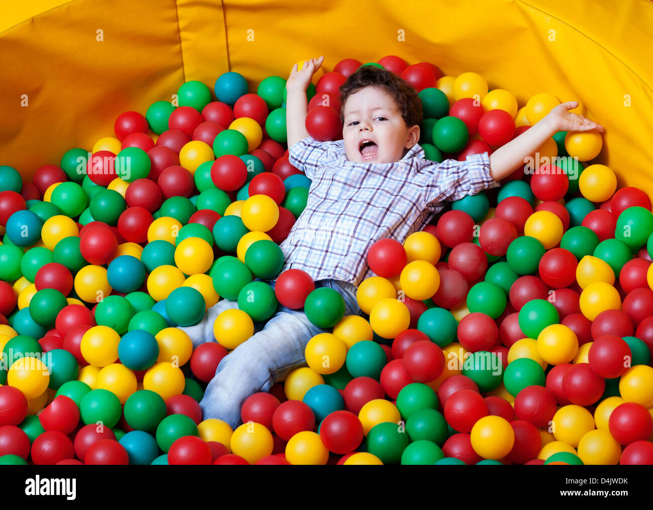 Child kid boy ball playground hi-res stock photography and images - Alamy
