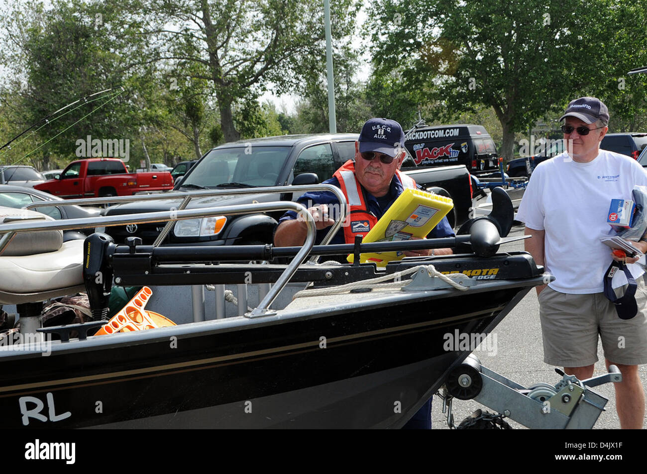 The Coast Guard Auxiliary conducted safety checks to ensure the proper ...