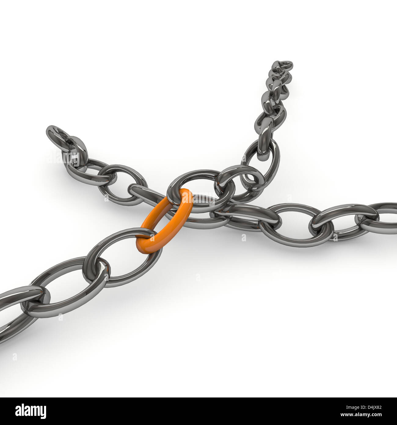 The chains of the team workers. Each member is important for the ...
