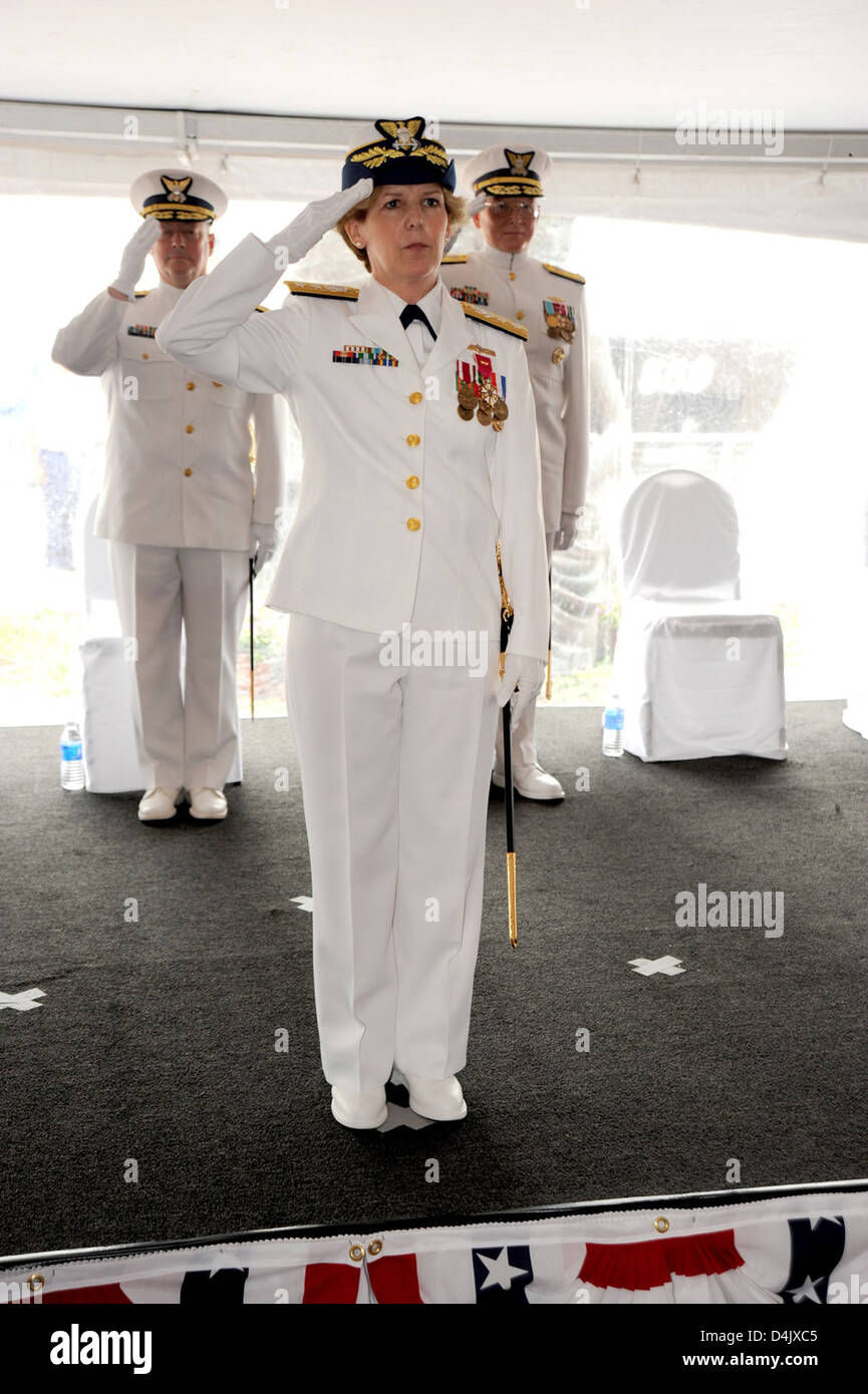 The U.S. Coast Guard Eighth District held a Change of Command ceremony ...