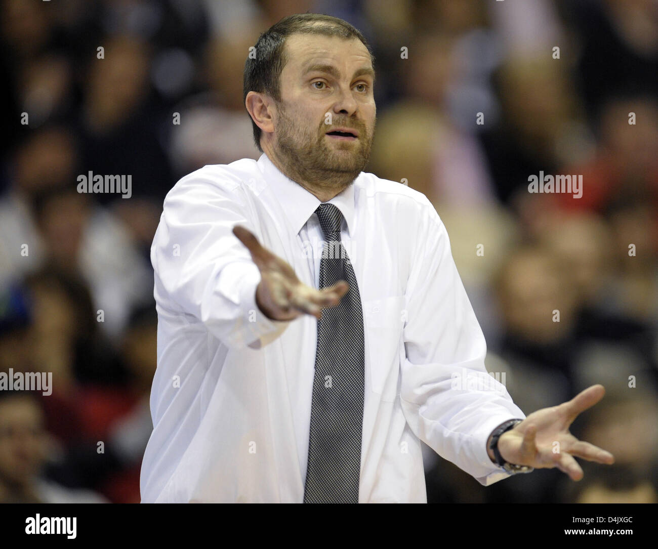 Berlin?s head coach Luka Pavicevic pictured in the EuroLeague match ...