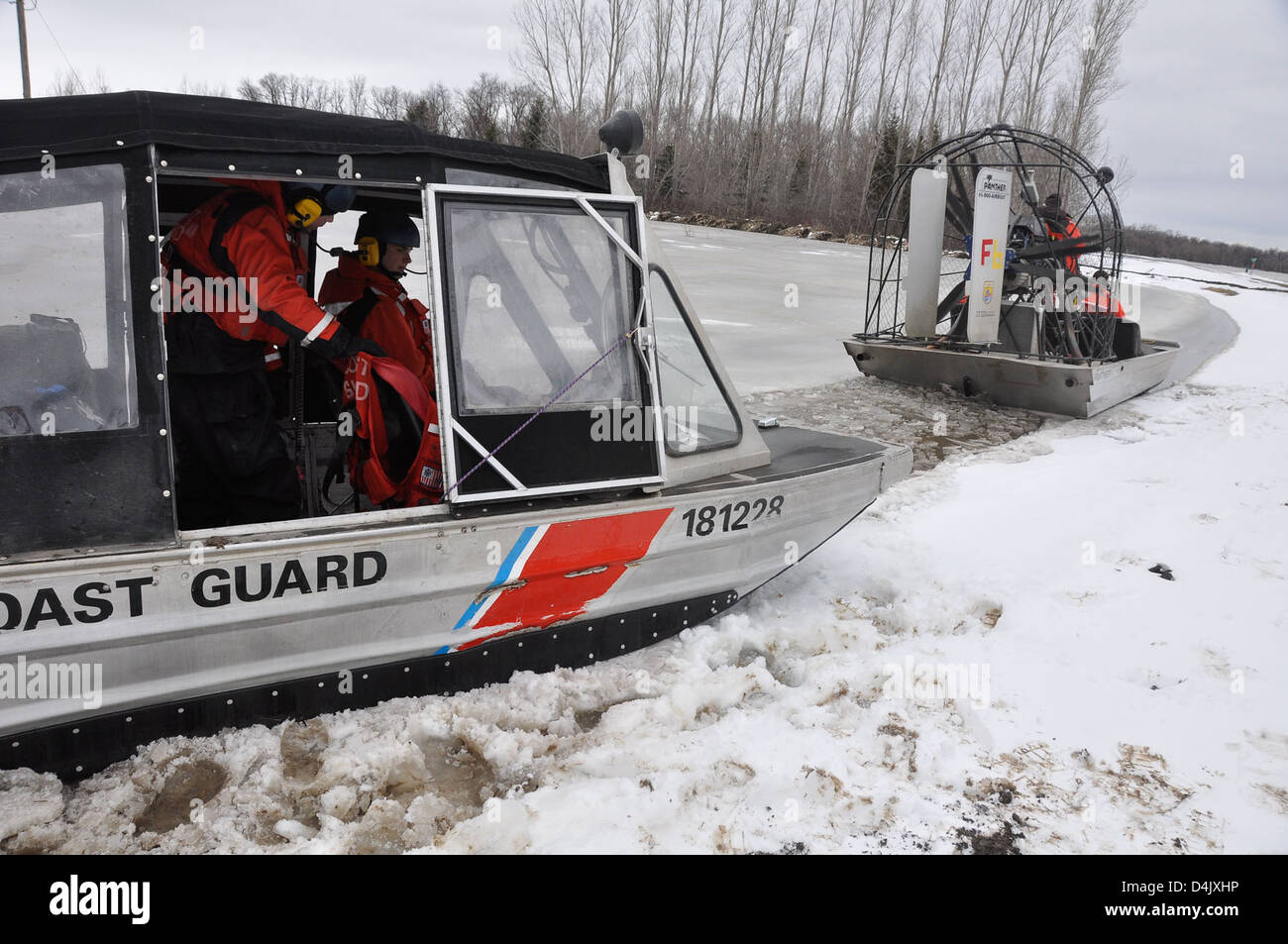 U.S. Coast Guard conducts welfare checks on flood victims Stock Photo ...