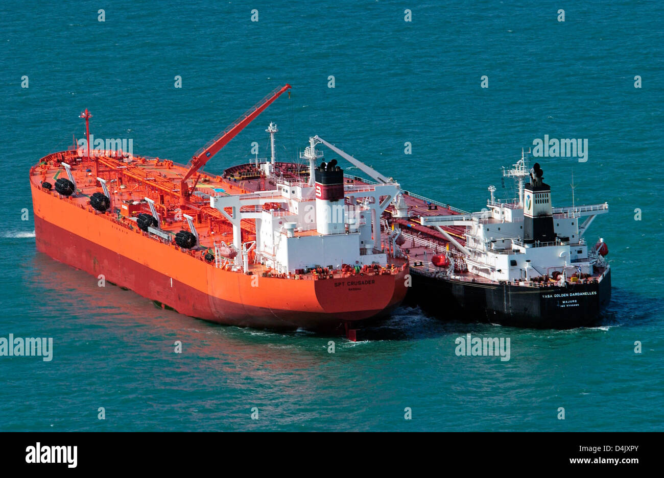 The Yasa Golden, a tanker ship, navigates through the Dardanelles ...