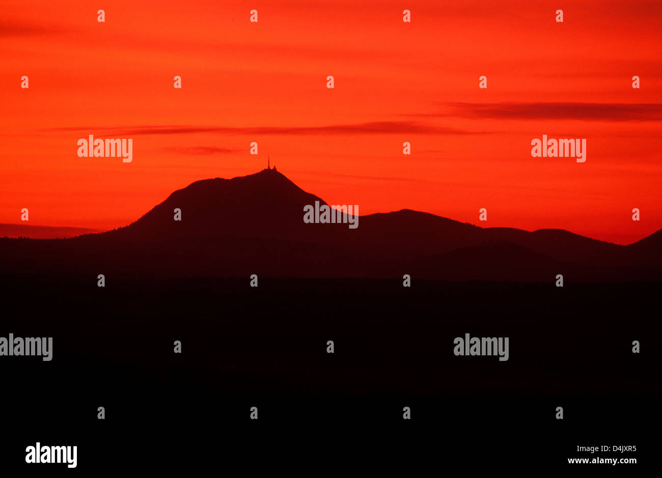 Puy de Dome volcano, Regional natural park of Auvergne Volcanoes ...