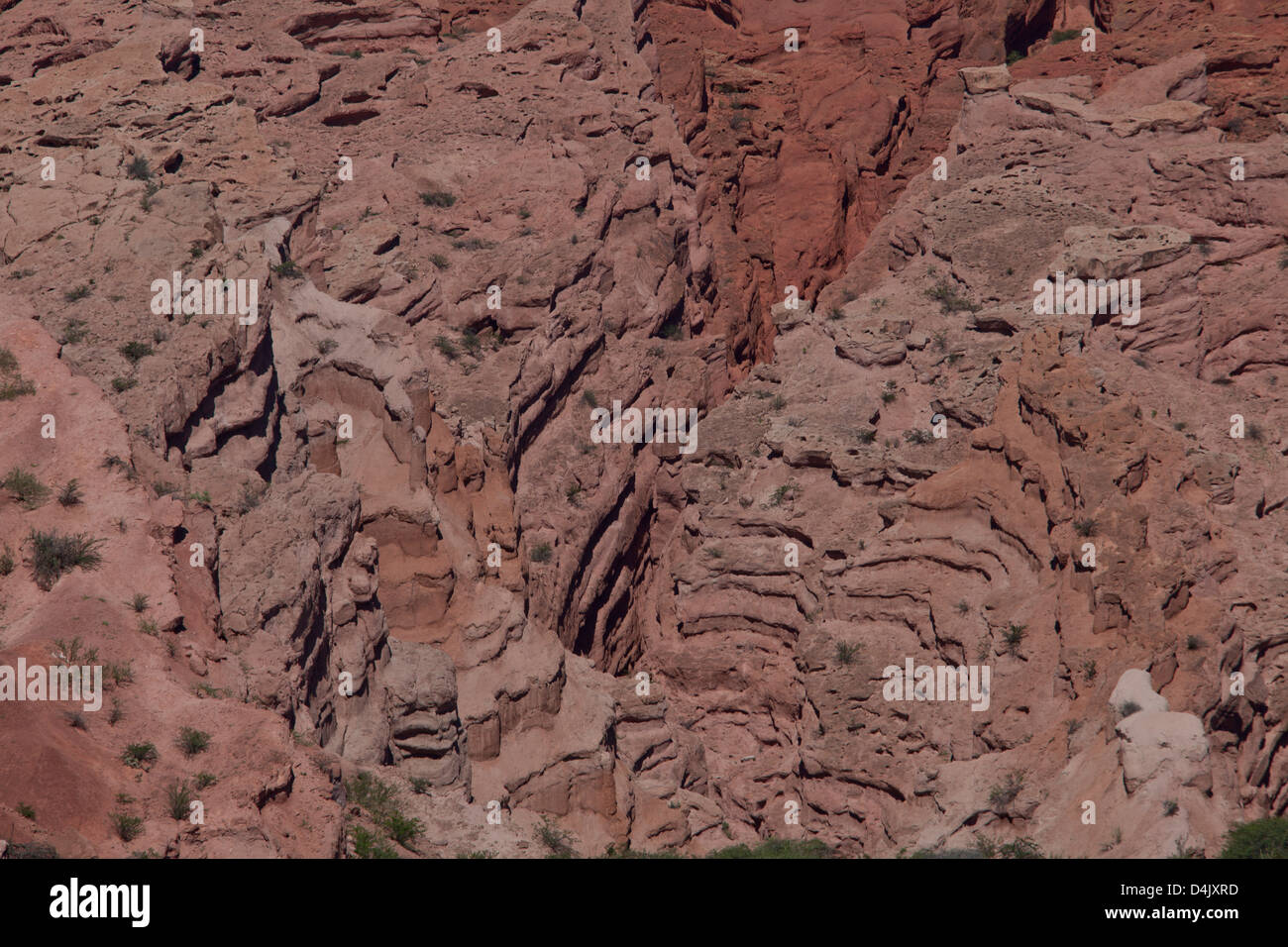 Colourful rock formations in mountains and canyons in the foothills of ...