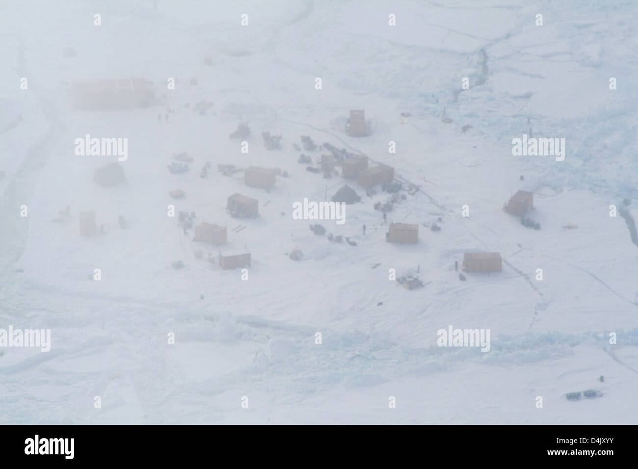 Russian camp near North Pole Stock Photo - Alamy