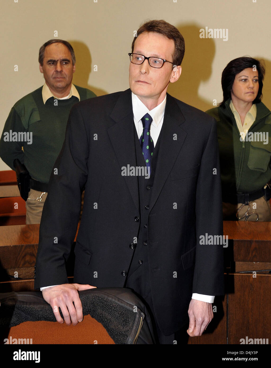 Defendant of the ?Klatten-Trial? Helg Sgarbi (C) waits in a court room ...