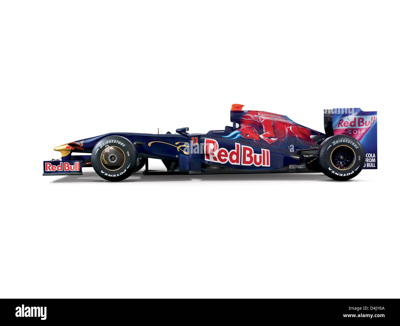 The new Formula One race car of Team Toro Rosse, the STR 4, is ...