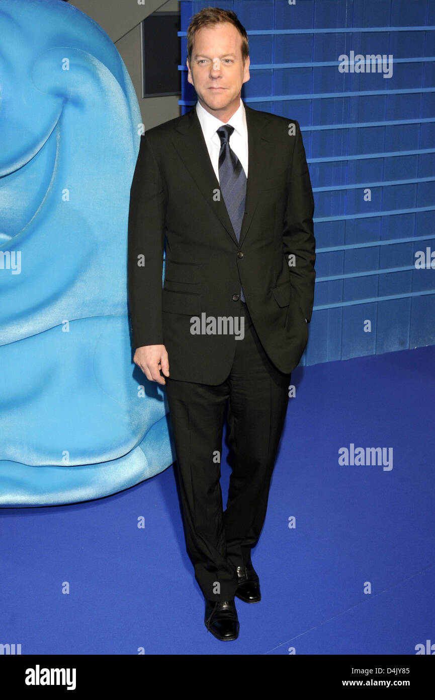 US actor Kiefer Sutherland smiles as he arrives for the Germany ...