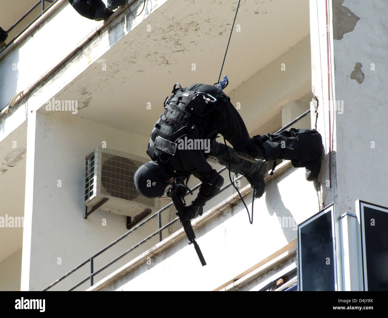 Special division. The man. The weapon. A military uniform Stock Photo ...